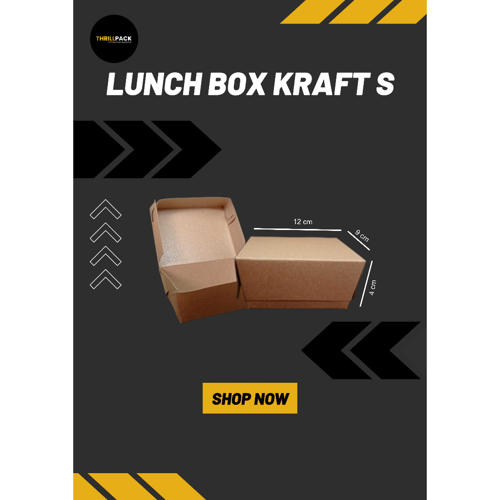 Paper Lunch Box S Plain Kraft Doff Sheet Size S - Lunch Box/Launch Box ...
