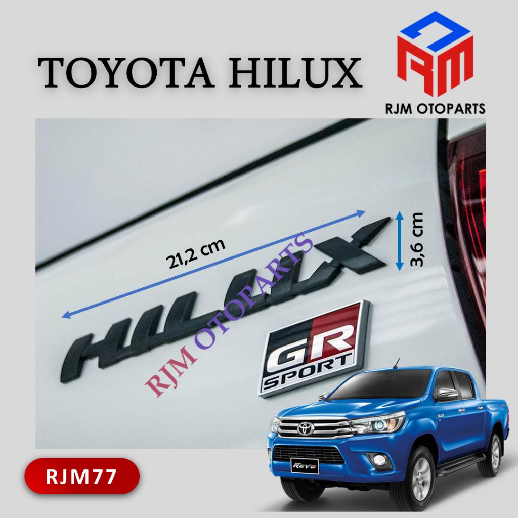 New TOYOTA HILUX CAR WRITING LOGO EMBLEM [2CM] RJM77 | Shopee Malaysia