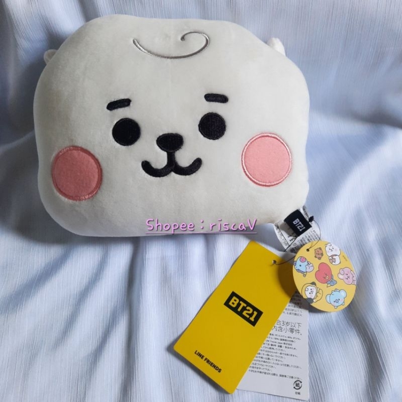 Official BT21 Baby RJ Face Cushion Plush BTS Plushie Doll | Shopee Malaysia