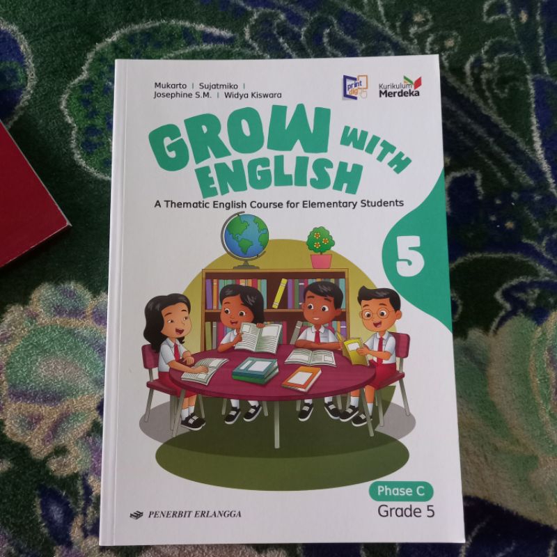 Original ENGLISH Book GROW WITH ENGLISH Grade 5 SD MERDEKA Curriculum ...
