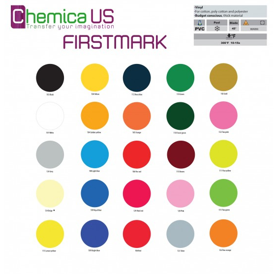 Polyflex PVC Chemica Firstmark France Size 20cm x 50cm Digital Cutting ...