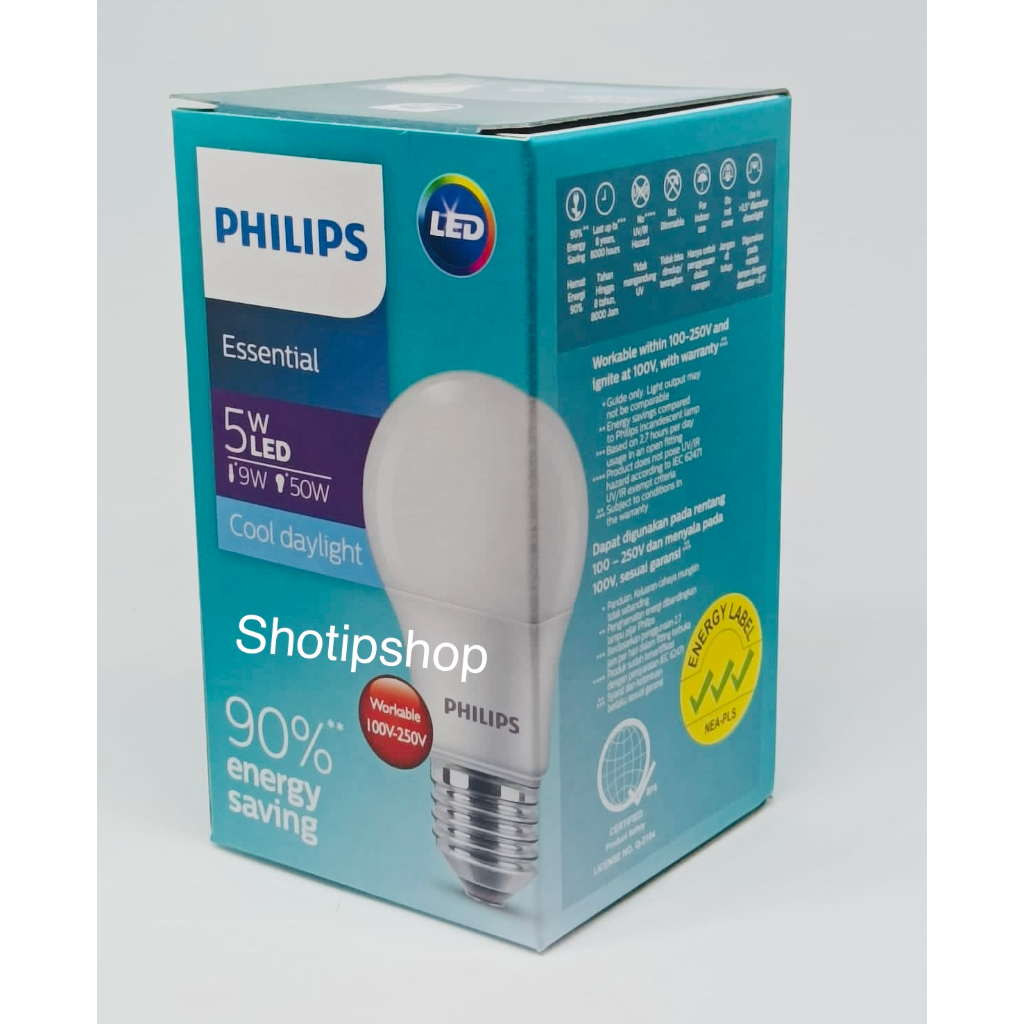 Philips ESSENTIAL LED 5w E27 6500K | Shopee Malaysia