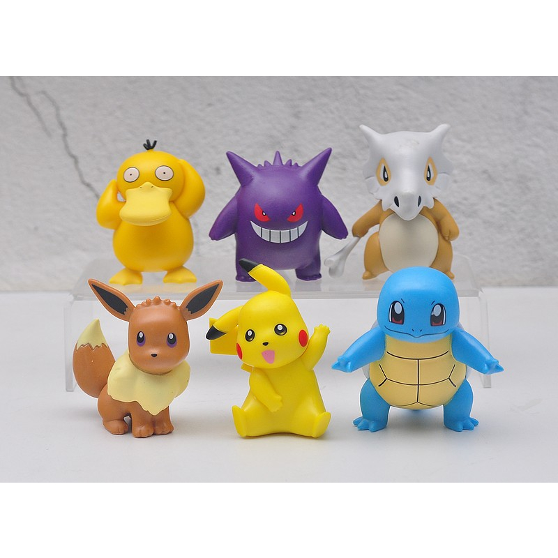 1pc ACTION FIGURE POKEMON GENGAR CUBONE PSYDUCK PIKACHU EEVEE SQUIRTLE ...