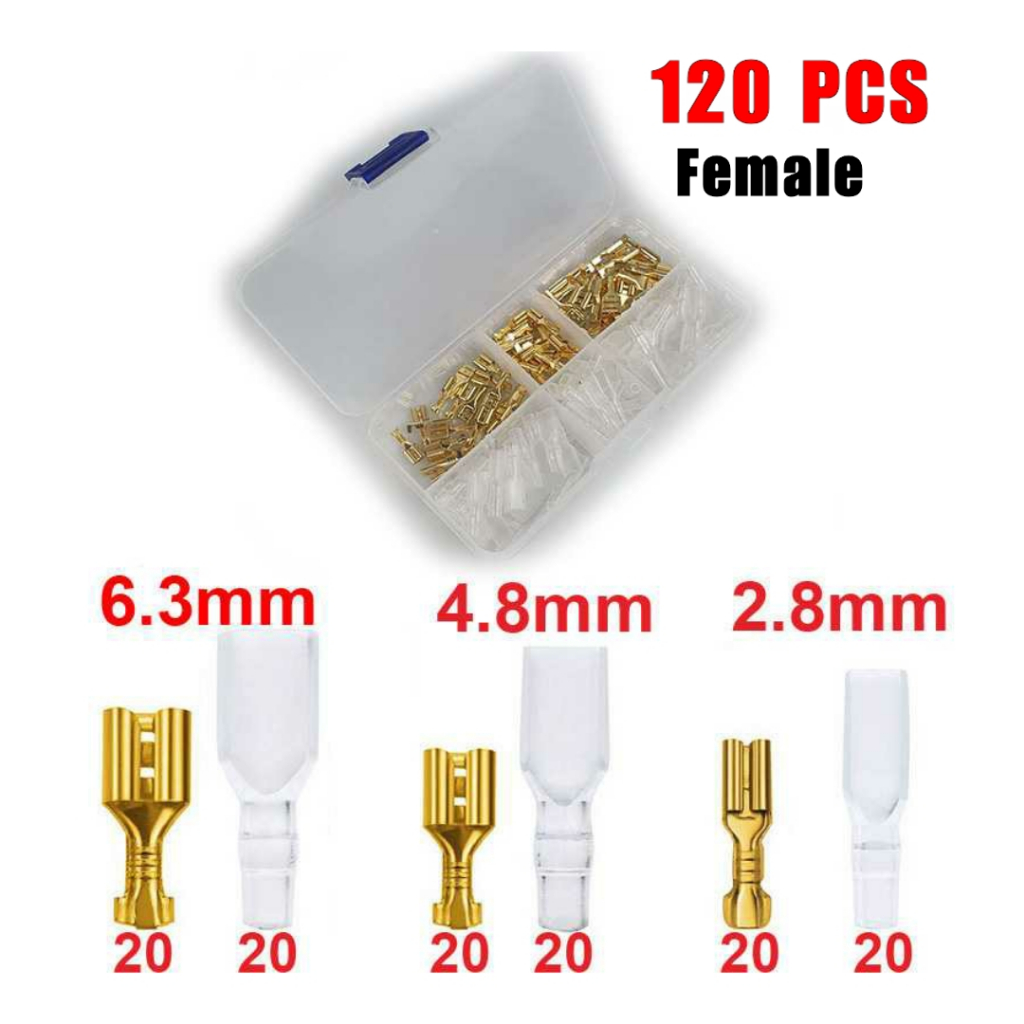 Skun Flat FEMALE Power Cable 120pcs Scun Connector Terminal Cable ...
