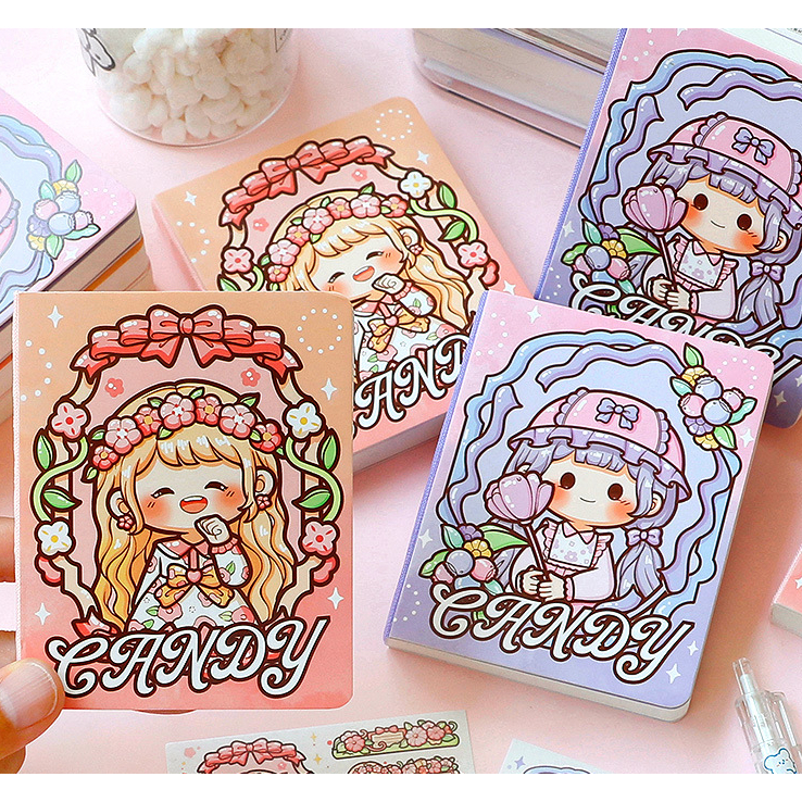 Small Notebook Aesthetic Diary Book Romantic Afternoon Tea Candy Book ...