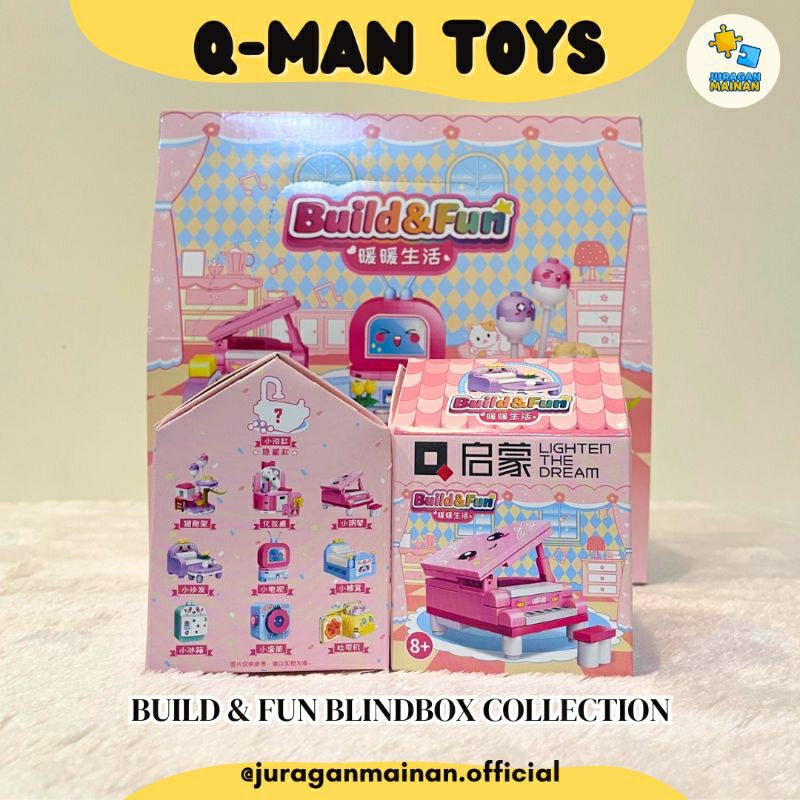 MESIN Qman toys Build & Fun Blindbox - Bricks toys brick Blocks Block Children's Educational ...