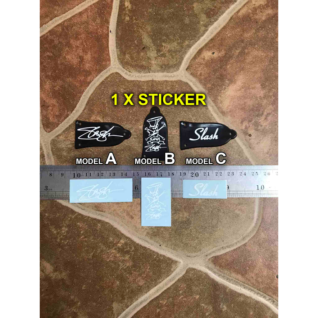 Sticker Signature Cap Trussrod Slash Signature Sign Autograph Logo ...