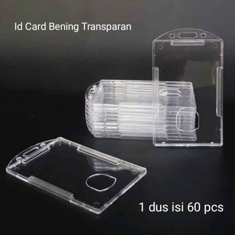 Clear ID Card Case Frame Transparent Acrylic ID Card Holder/Concert ID ...