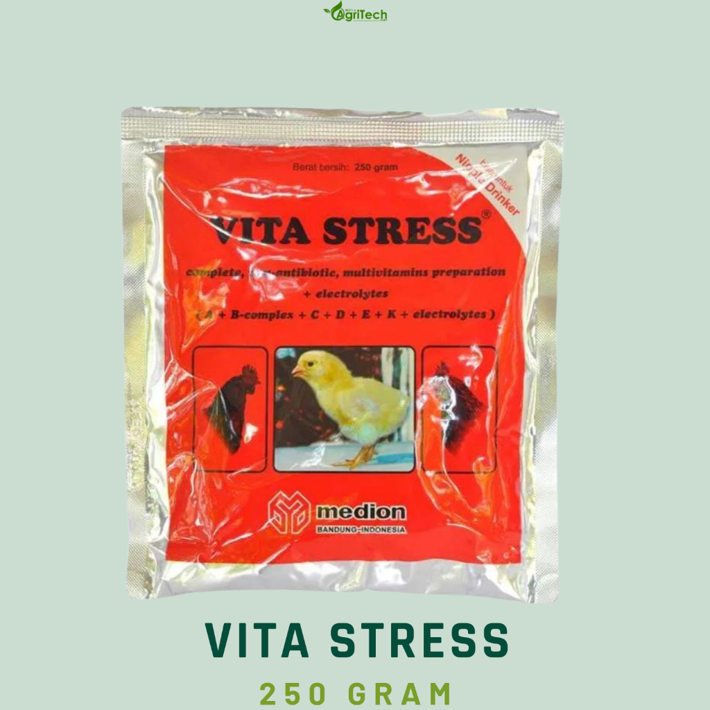 Vita STRESS CHICKEN ANTI STRESS VITAMIN CONTENTS 250 GRAMS - MEDION ...