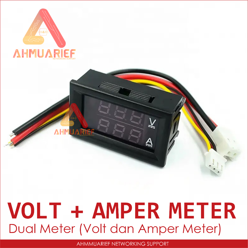 Digital MULTIMETER MINI DUAL DISPLAY LED VOLTMETER And Amperemeter VOLT Ampere METER DC | Shopee ...