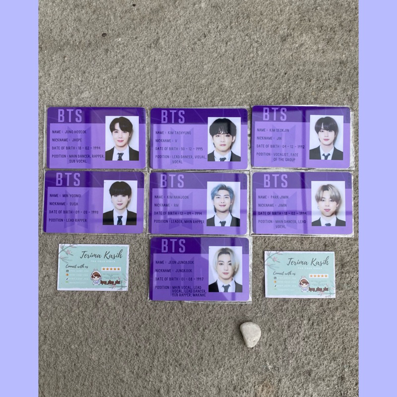 BTS ID CARD | Shopee Malaysia