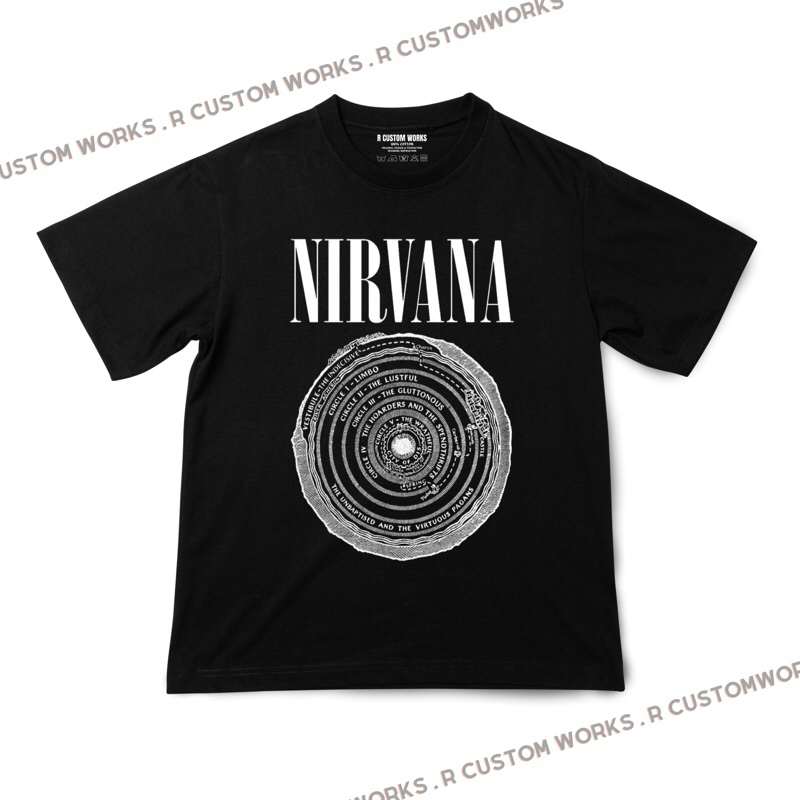 Nirvana Vestibule Circle Logo Black Band T-Shirt | Shopee Malaysia