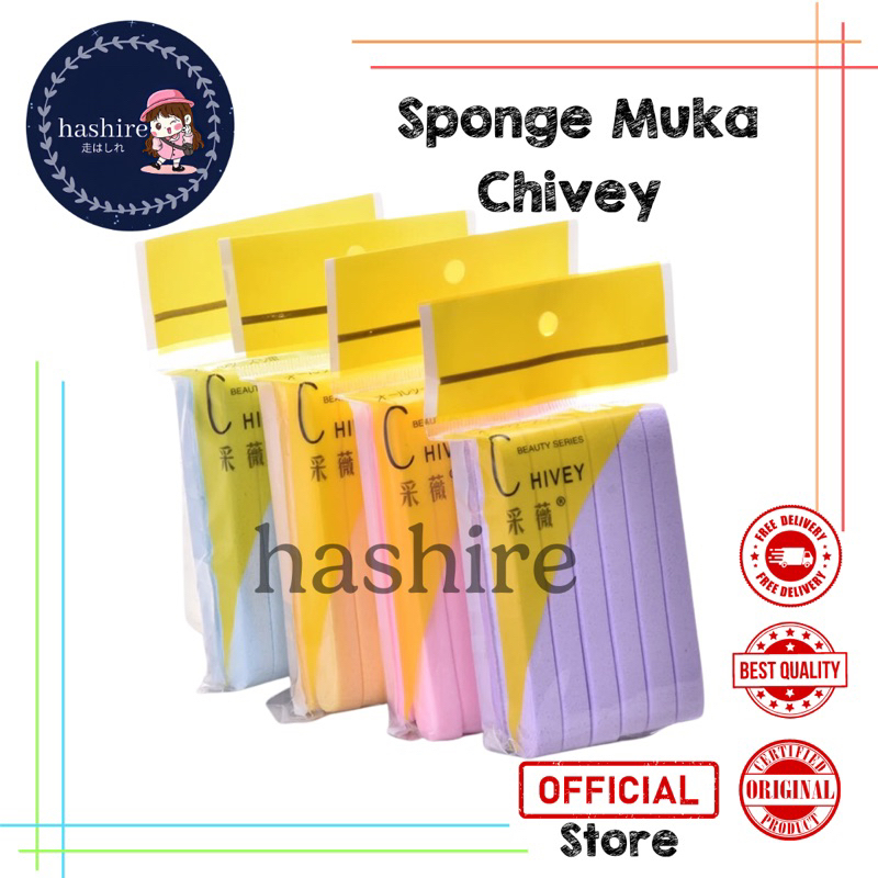 Chivey Sponge (Sponge Stick 12 sticks / Compressed Facial Sponge ...