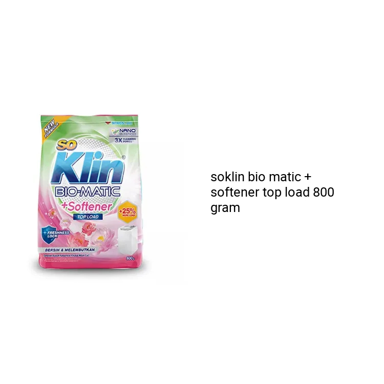 MESIN So Klin Bio Matic 800gr (Front And Top Loading Washing Machine ...