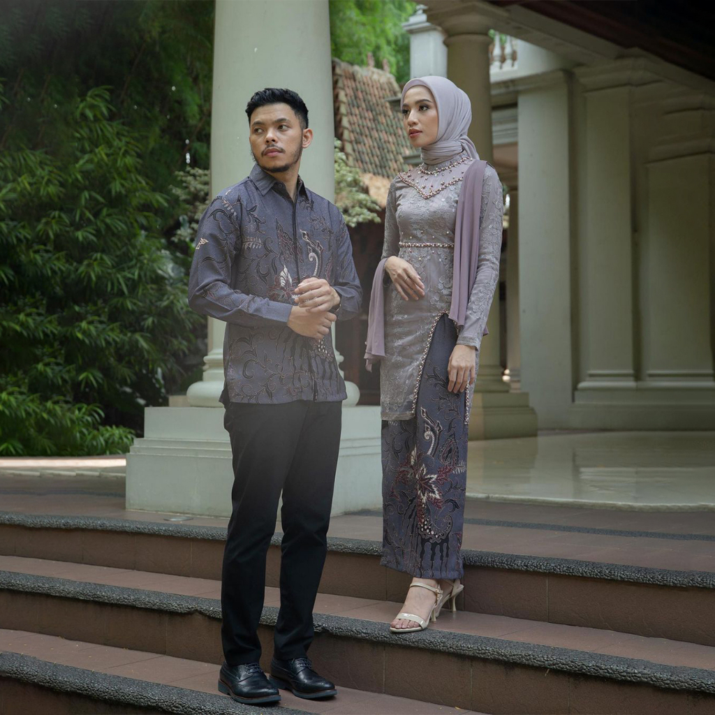 Nayaka Batik - Kebaya Couple Modern Jelita Set Tunic Kebaya Fiance ...