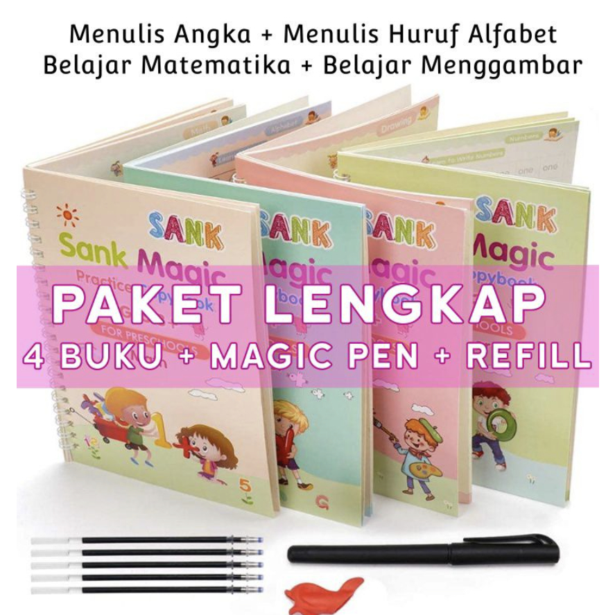 Books for Learning to Write Letters and Numbers Free Magic Puplen ...
