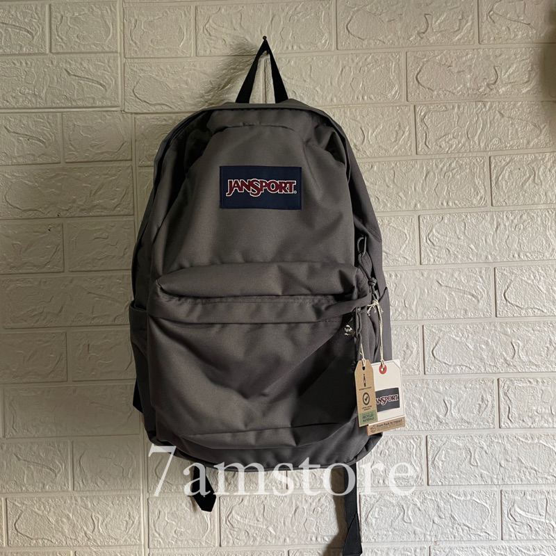 Original Jansport Superbreak Graphite Gray / Abu Backpack | Shopee Malaysia