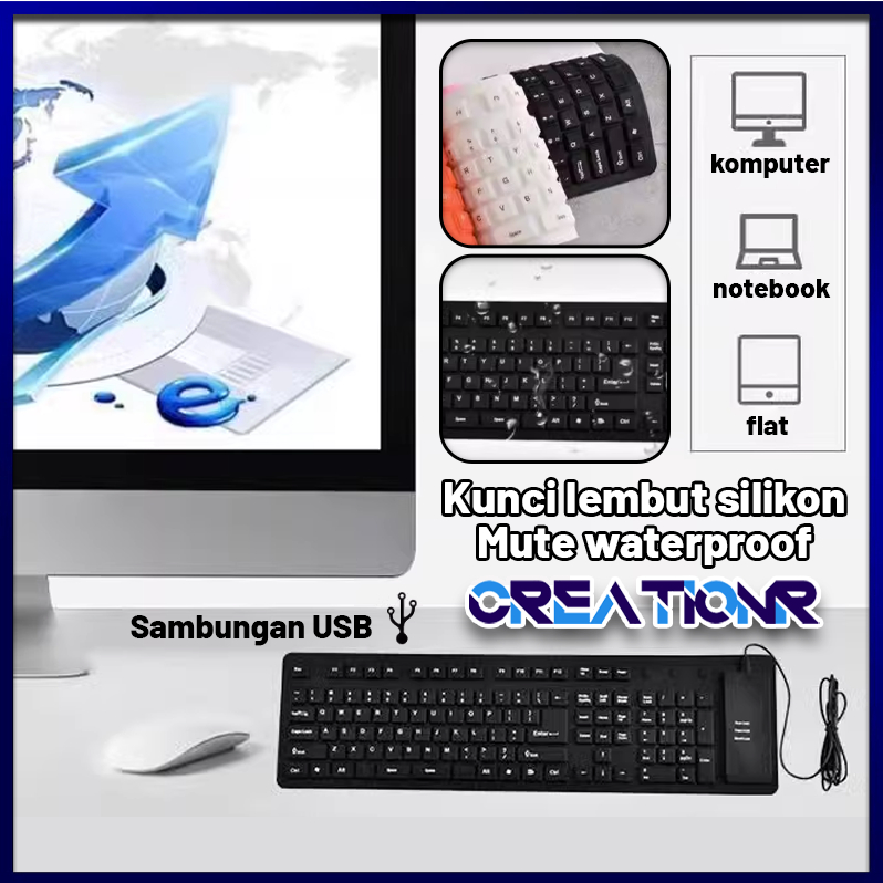 Usb FLEXIBLE Keyboard/Laptop Keyboard /85-Key Keyboard/Mini Laptop Pc ...