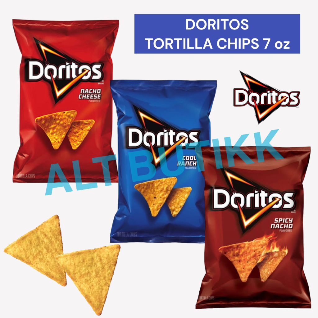 DORITOS NACHO CHEESE | COOL RANCH | TORTILLA CHIPS | (198 grams ...