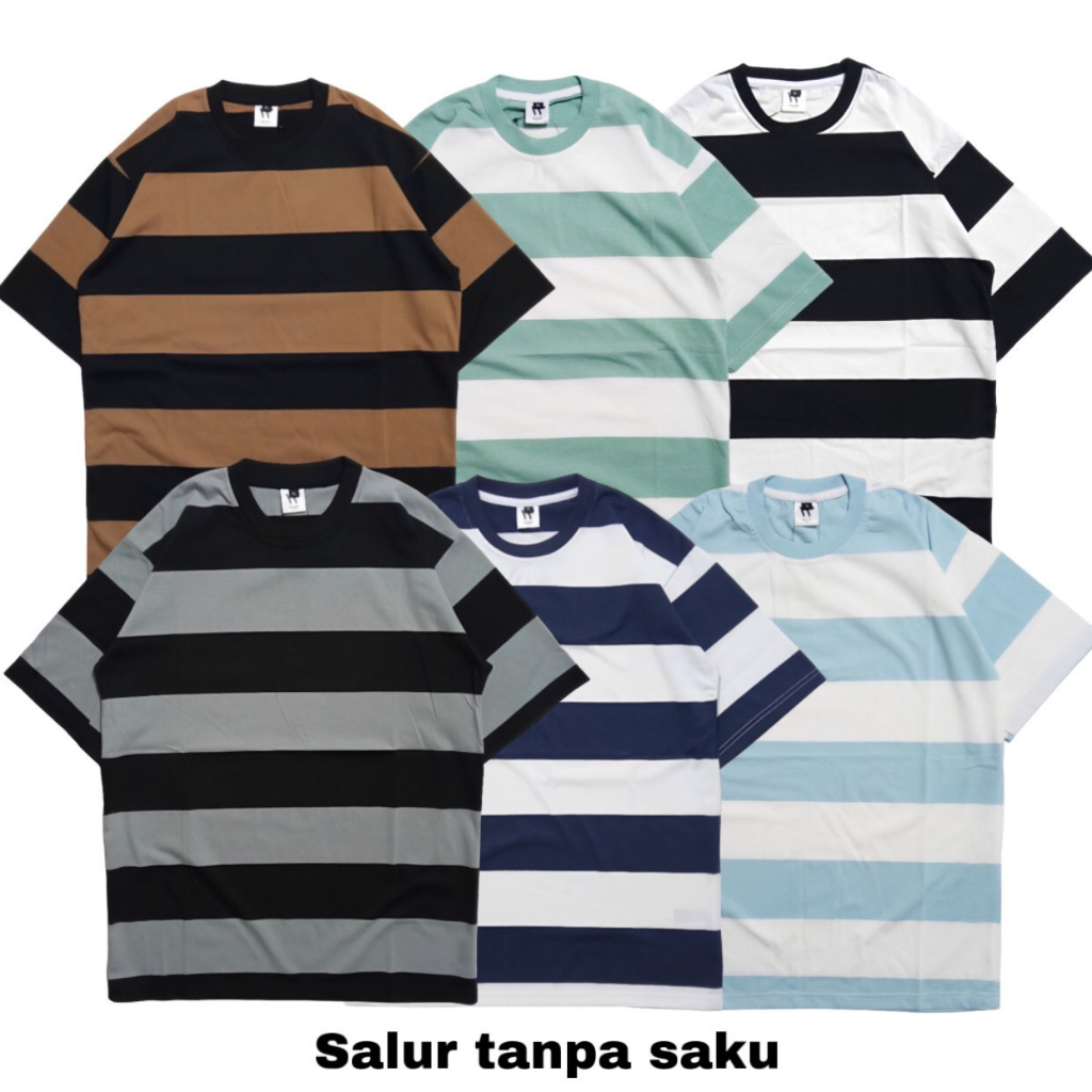 T-shirt Stripe Channel T-shist Channel Basic T-shirt Oversize Channel ...