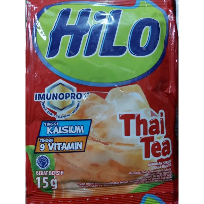 Hilo THAI TEA CONTENTS 10 sachets @ 15g (ANTITIES WITH NEW PACKAGING ...