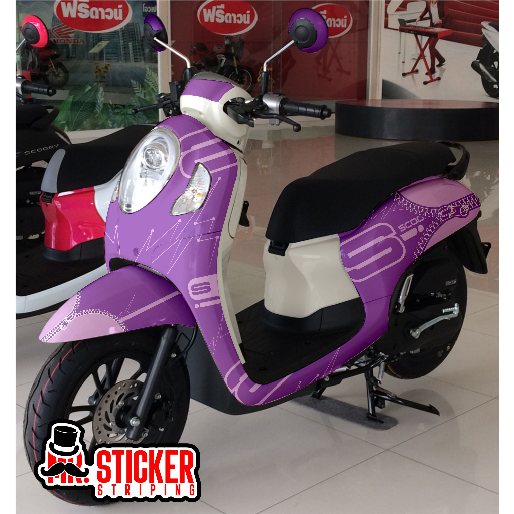 Honda Scoopy decals all types full body custom sticker s zipper free ...