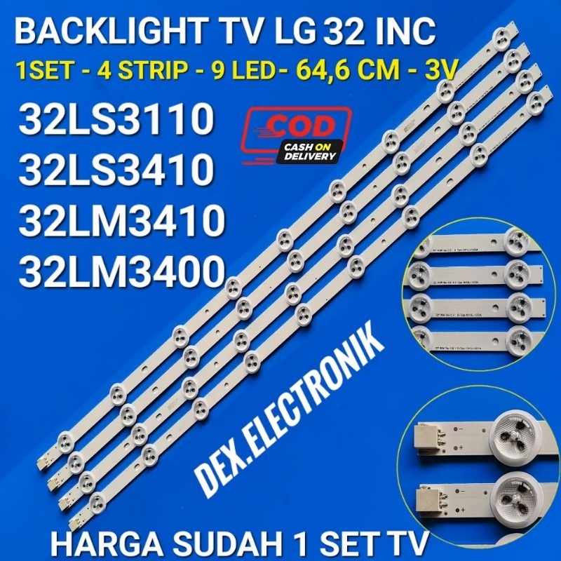 Backlight LG 32 IN 32LS311032Ls341032Lm341032Lm3400 LG 32 INCH LED TV ...