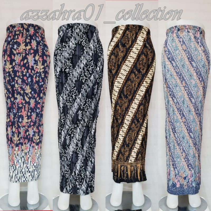 [250 Motif - Part 01] Jumbo Long Batik Pleated Skirt - Original/Pleated ...