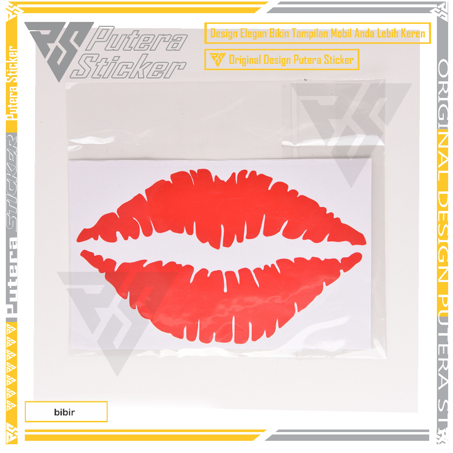 Lip Shape sticker Cute Lip sticker jdm | Shopee Malaysia