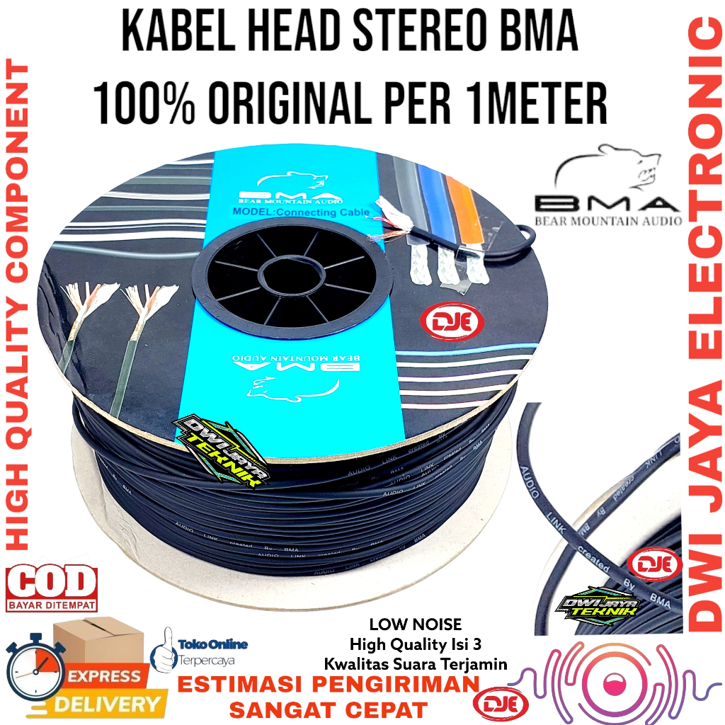 HITAM Stereo Black Schematic Cable bma Black Schematic Cable bma Retail ...