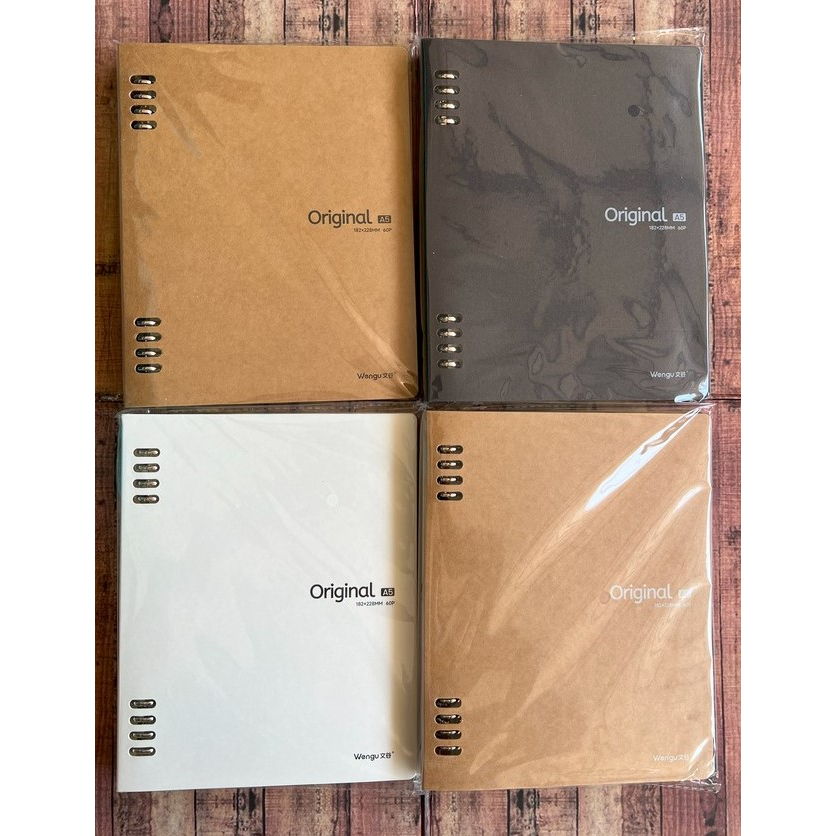 Original Wengu Binder Folder B1053 A5 B5 Cardboard Cover - Note Go ...