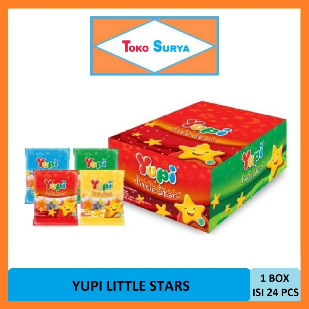Yupi Gummy Candies Little Stars 24 x 6Gr | Shopee Malaysia