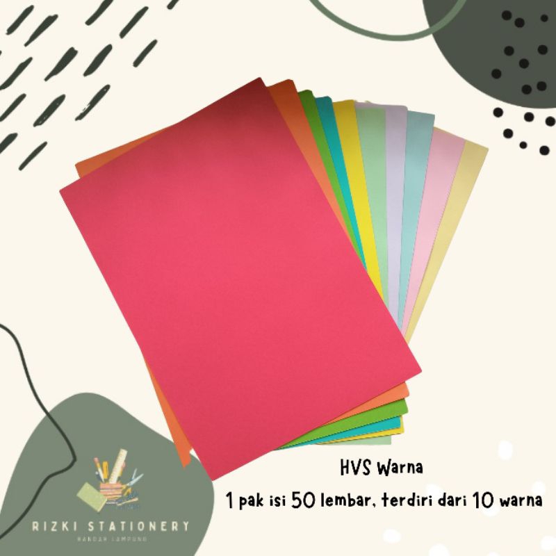 (50 sheets) SiDU A4 80gsm Color HVS Paper 1 pack of 10 colors | Shopee ...