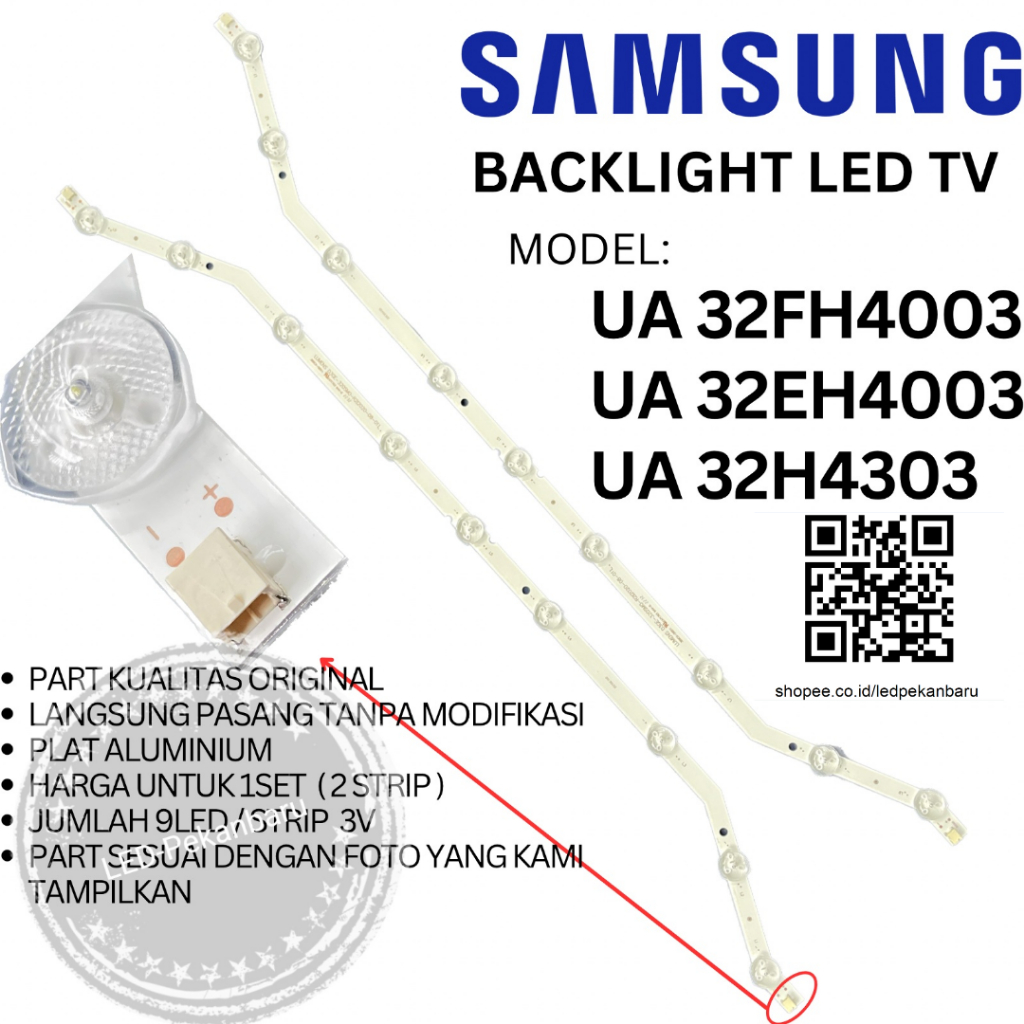 Samsung BL 3V 9K 9K LED TV BACKLIGHT 32 INCH UA32FH4003 UA32EH4003 ...