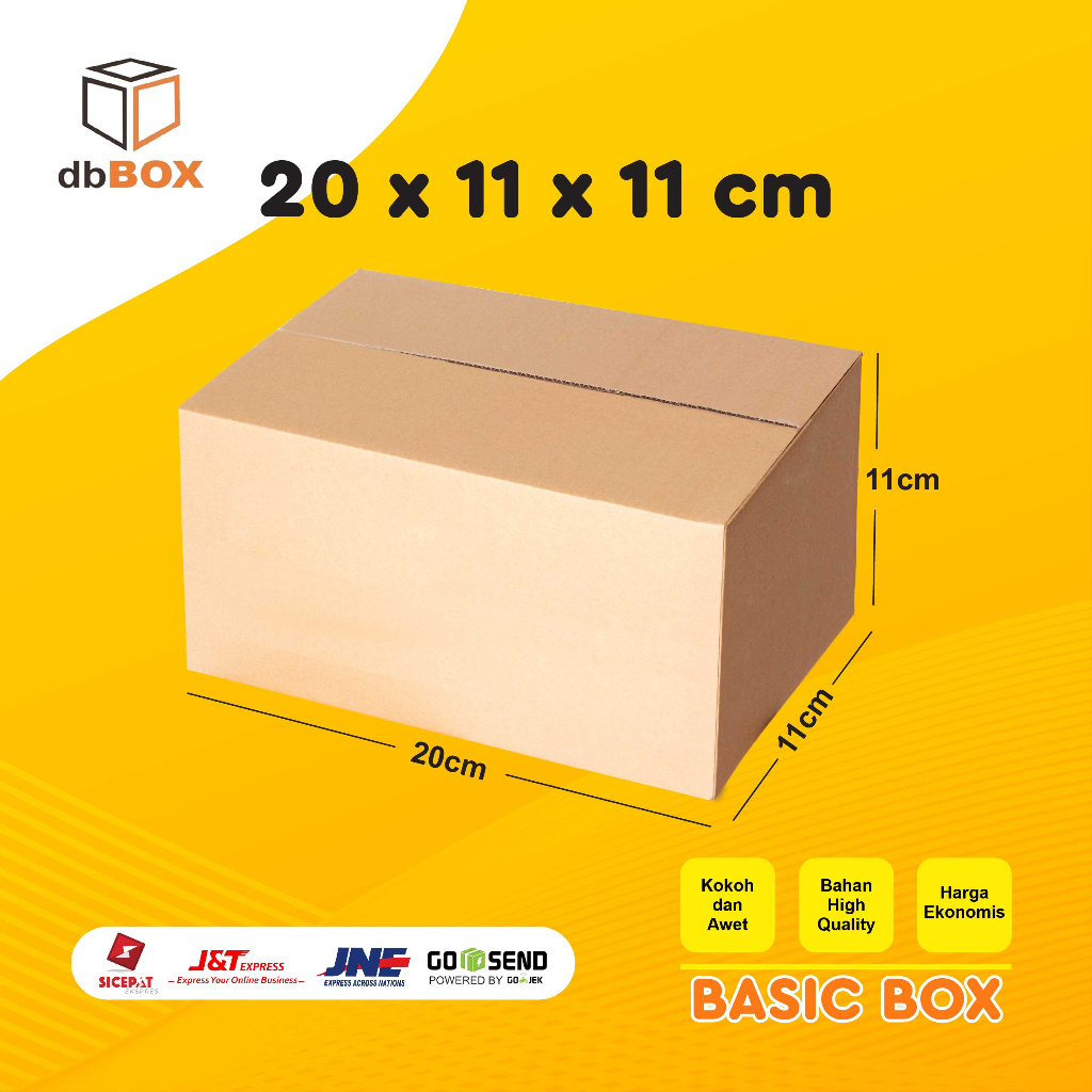 CCM BOX 20x11x11 cm | BOX A1 | CARDBOARD PACKING TOP BOTTOM OPENING ...