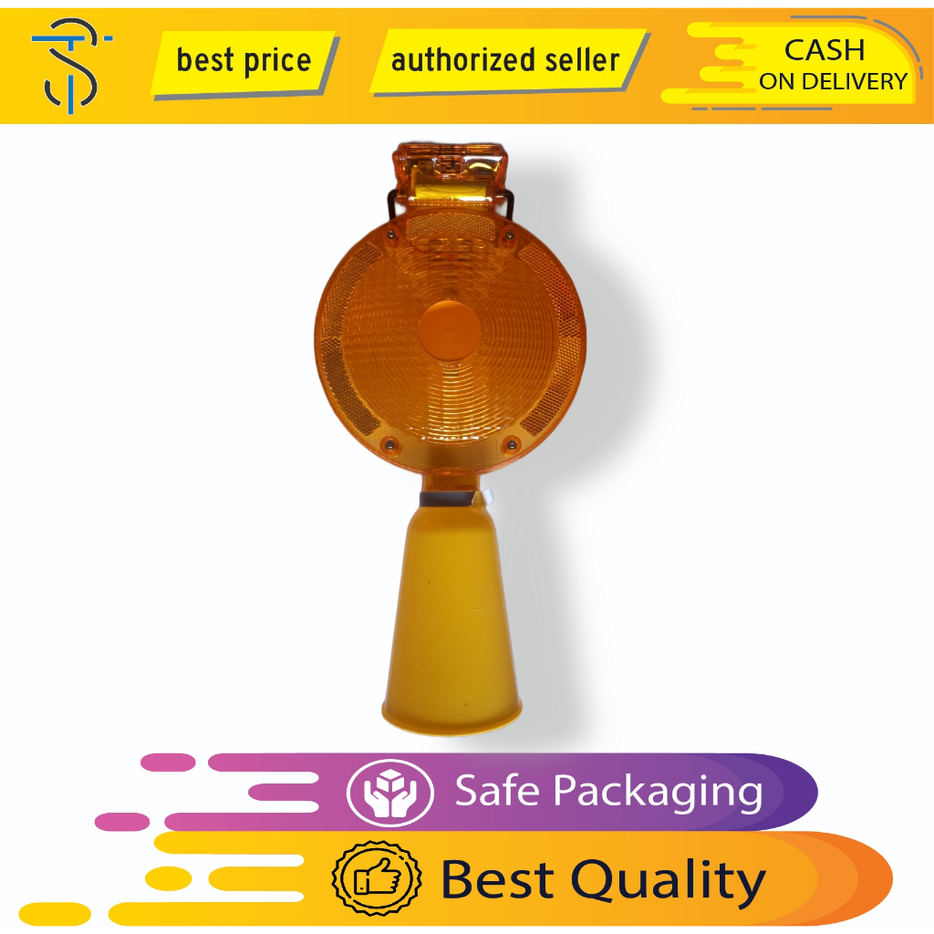 Solar Cell Cone Safety Light | Shopee Malaysia