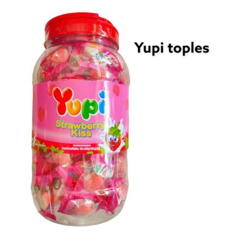 Yupi Candy Jar strawberry kiss | Shopee Malaysia