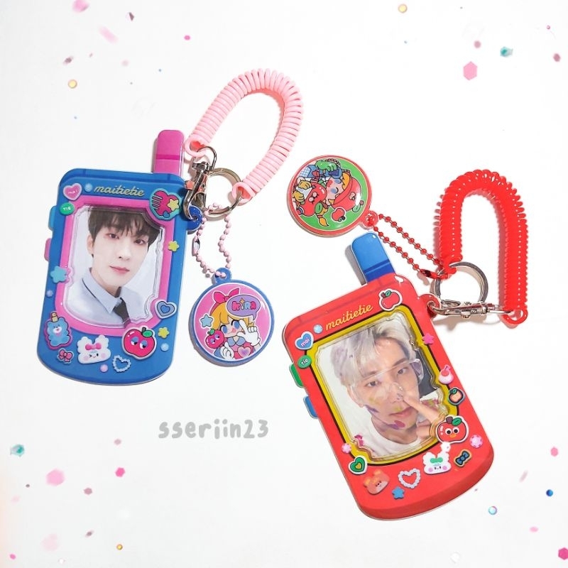 Pc Photocard Holder/ Cahol Card Holder/Bus Card Cute Red Handphone ...