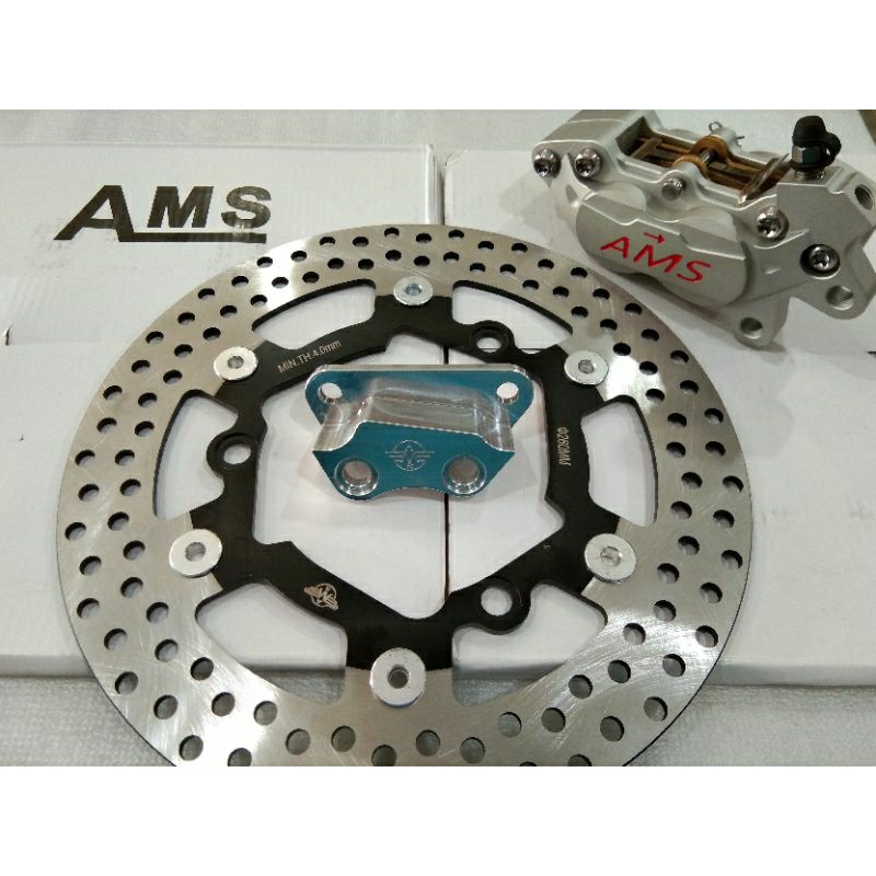Front Brake Caliper Package, AMS N'max Wide Disc, Aerox155 | Shopee ...