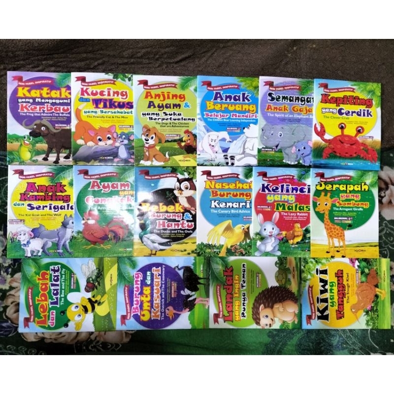 Original FABLE BOOK OF CHILDREN'S STORIES AND ANIMAL Fables BILINGUAL ...
