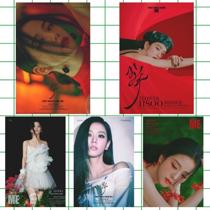 Kpop POSTER - JISOO OF BLACKPINK : ME "FLOWER" CONCEPT PHOTO SOLO DUST ...
