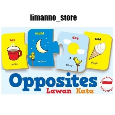 Edu Fun Opposites - Opposites Educational Card Puzzle Contains 32 ...