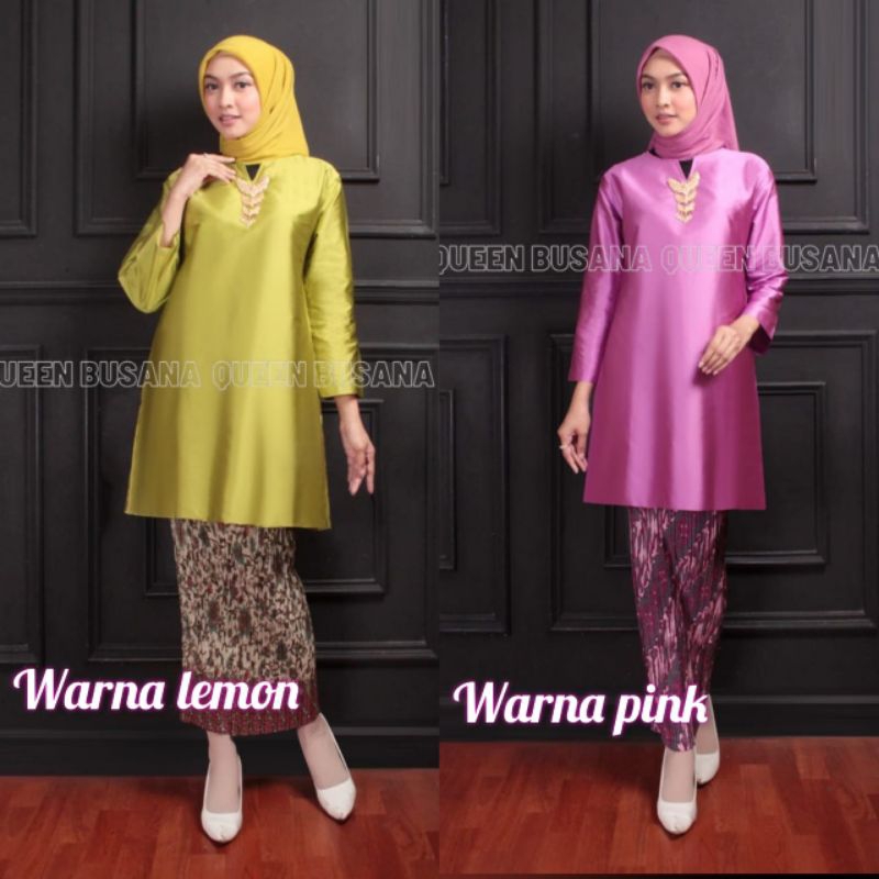Kebaya kurung taffeta melayu kebaya Suit kurung taffeta Siti Nurbaya kebaya kurung polos ...