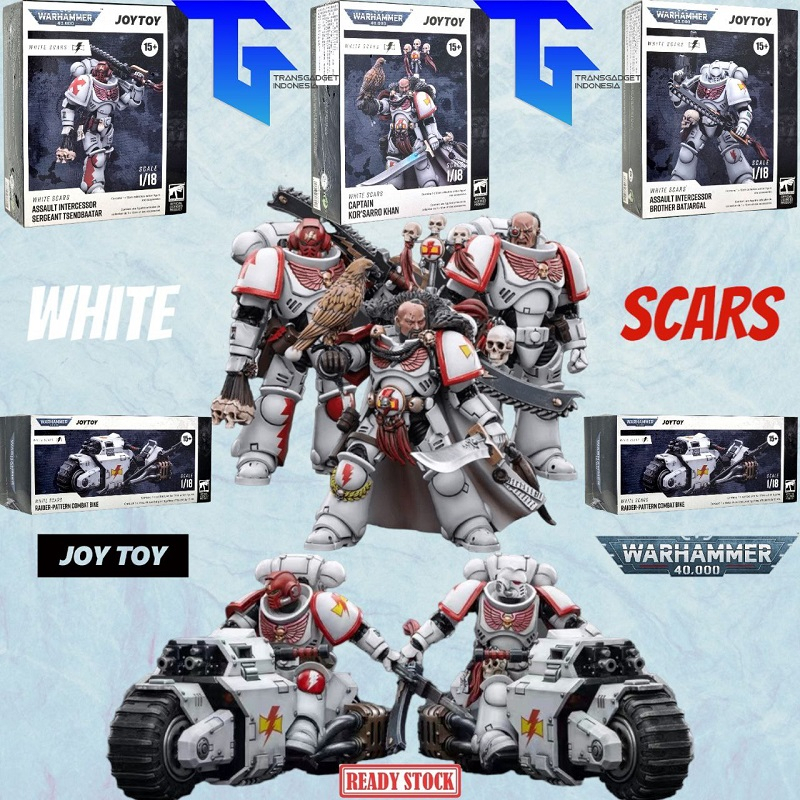 Joytoy 1/18 Warhammer 40K White Scars Captain KorSarro Khan JT3808 ...