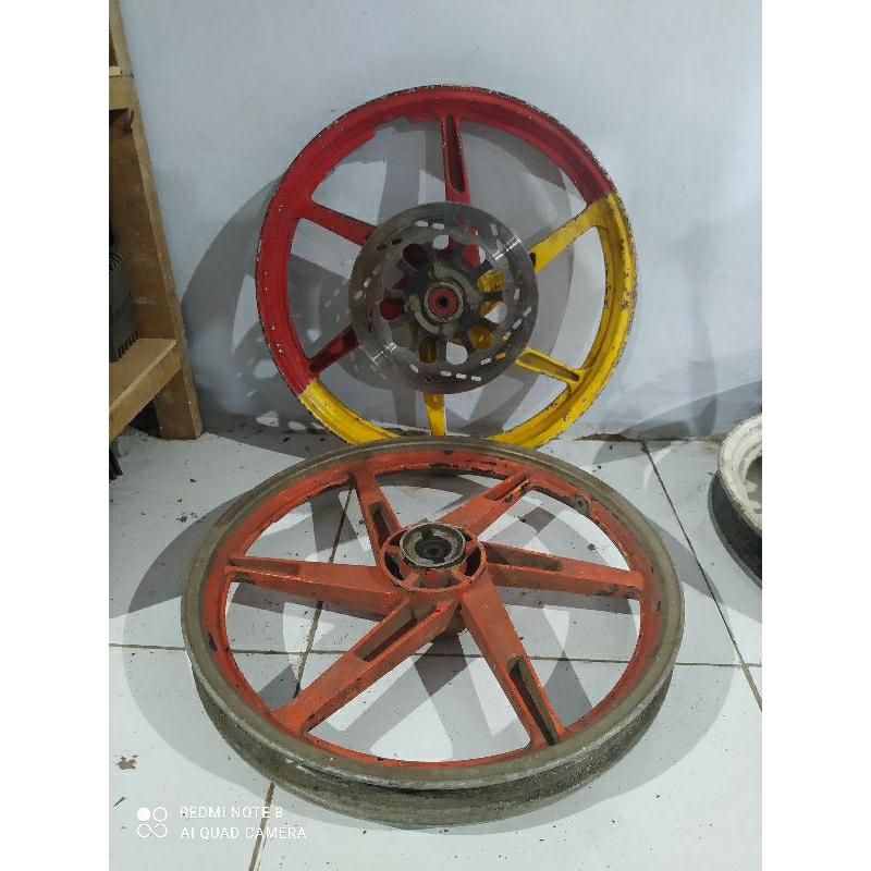 Original front rim satria 2 stroke shark lumba DD | Shopee Malaysia