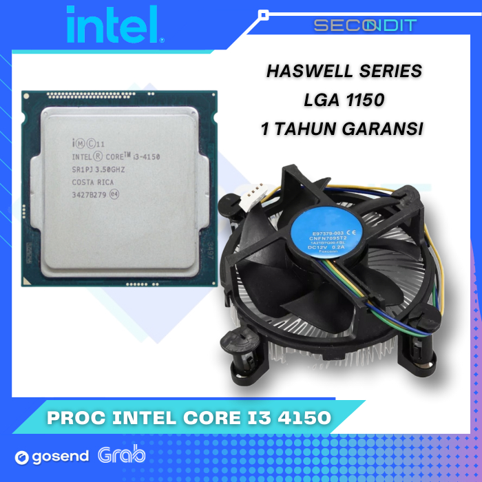 Processor Intel Core i3 4160 processor gen 4 socket 1150 haswell tray ...