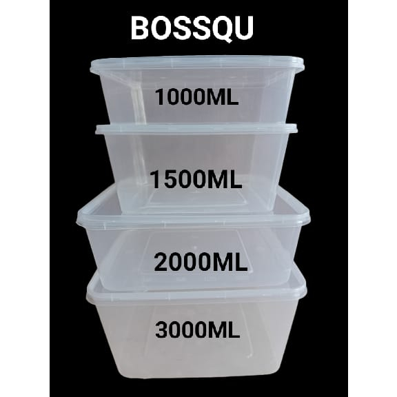 Thinwall DM / Lunch Box 2000ML (SQ /SQUARE) | Shopee Malaysia