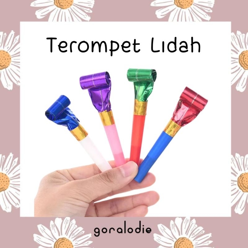 Plain METALLIC TONGUE TRUMPET BIRTHDAY PARTY SULUR WHISTLE BIRTHDAY ...