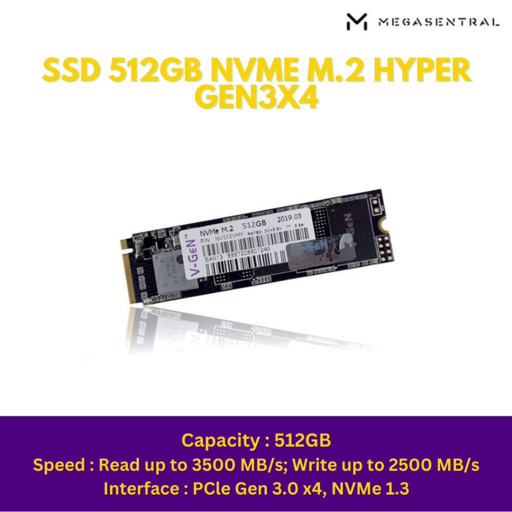 V-gen SSD Hyper M.2 Pcie Gen3 Nvme 2280 512GB | Shopee Malaysia