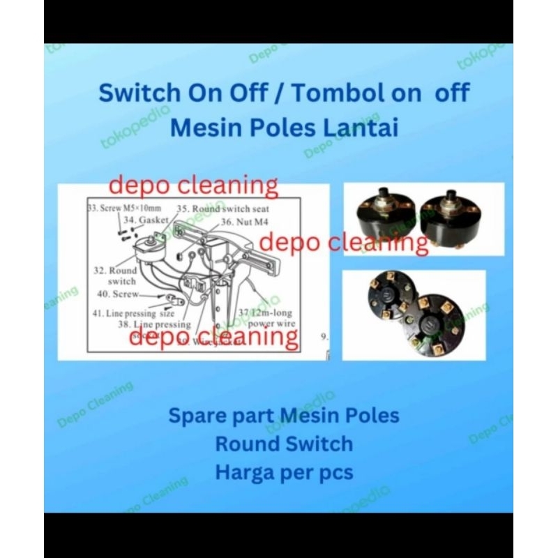 MESIN Switch on off polisher and round Switch/Switch on off Floor ...